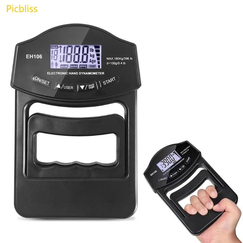 Picbliss Electronic Grip Strength Gauge Digital Hand Strength Meter ...