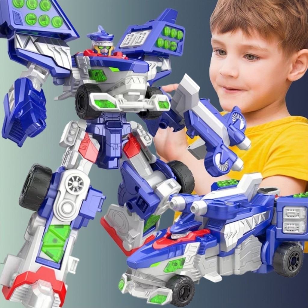 Mini Special Team Giant Shark Power Mecha Beastmaster Set ของเล่นแปลง ...