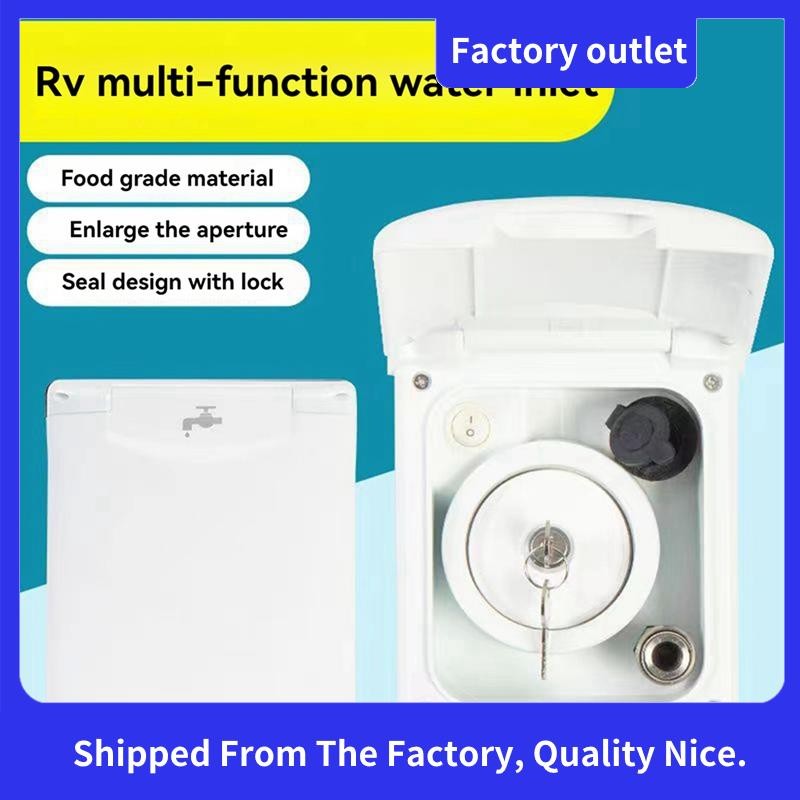 Rv มัลติฟังก์ชั่น Water Filler รวม Water Inlet Camper Trailer Caravan ...