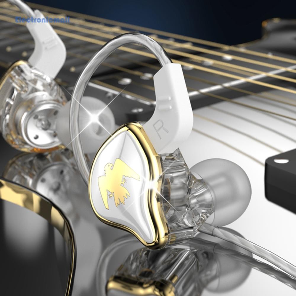 Ak6 Ares HiFi หูฟังแบบมีสายเพลงเบสหูฟังแบบมีสายหูฟัง (สีขาว ...