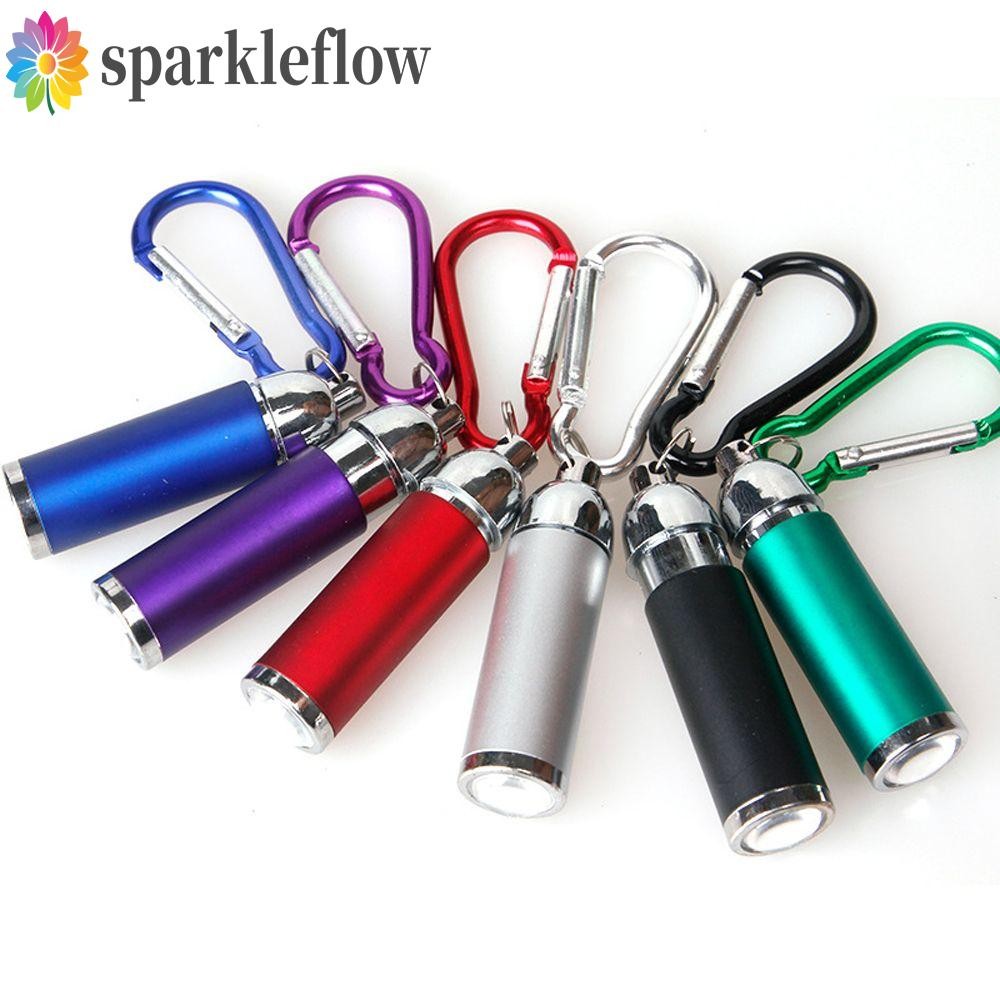 Sparkleflow ไฟฉายพวงกุญแจ LED พวงกุญแจ Ultra Bright Camping เดินป่าปีนเขาไฟฉาย LED ขนาดเล็ก ...