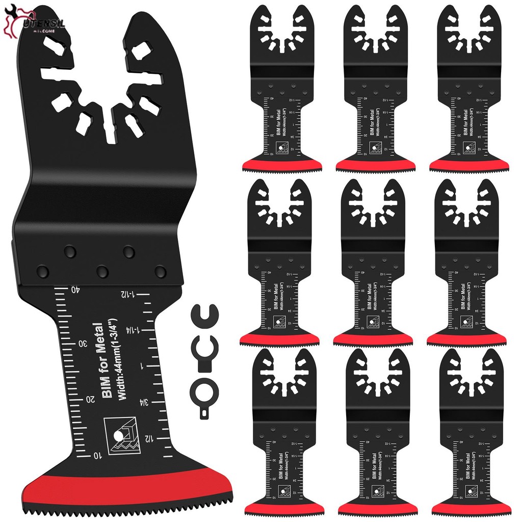 10 ชิ้น Bi-Metal Oscillating ใบเลื่อย Oscillating Multitool ใบมีด 3 ...