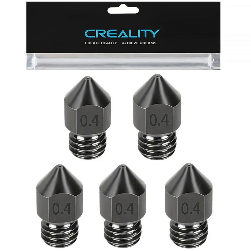 Creality Hardened Steel MK8 Nozzle for 3D Printers，Upgraded All Metal ...