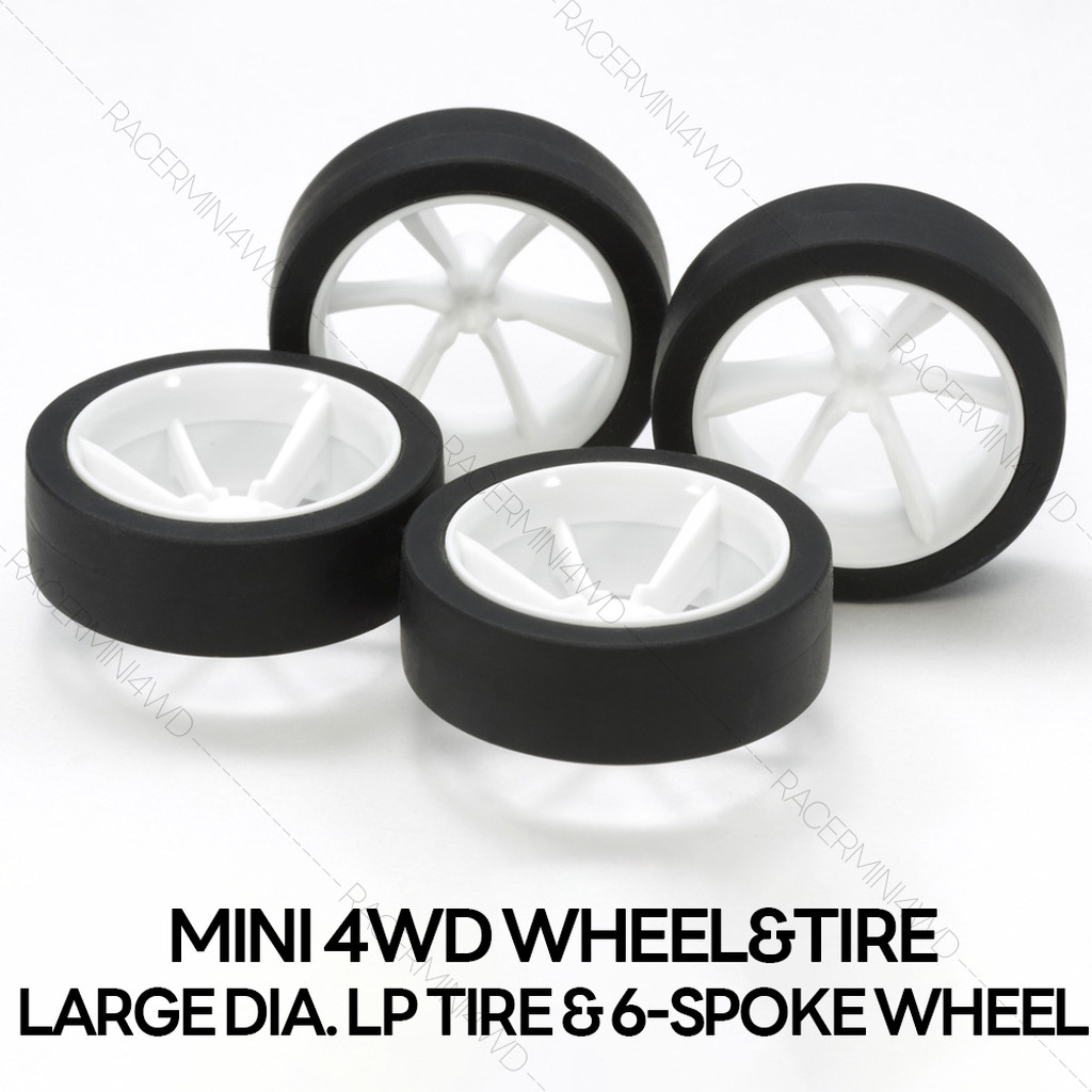 TAMIYA Large Dia. Low-Profile Tires & 6-Spoke Wheels 15510 | Shopee ...