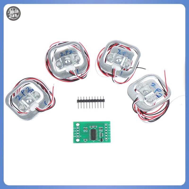 Wl| 4 ชิ้น 50 กก.ขนาดมนุษย์โหลดเซ็นเซอร์น้ําหนักเซลล์ + HX711 AD โมดูล ...