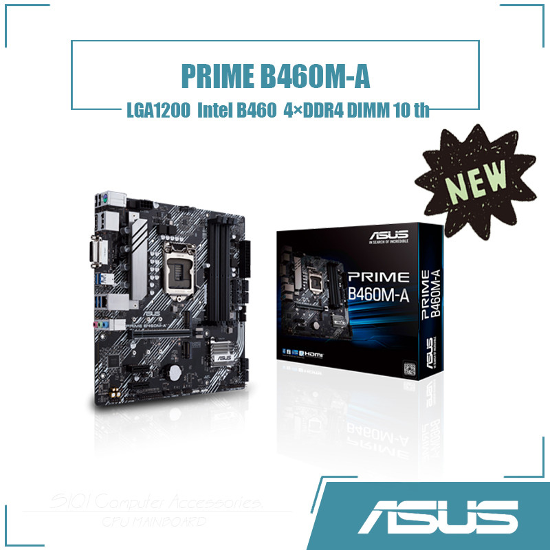 [ใหม่] ASUS PRIME B460M-A เมนบอร์ด 4DDR4 DIMM Intel B460 128GB LGA1200 ...