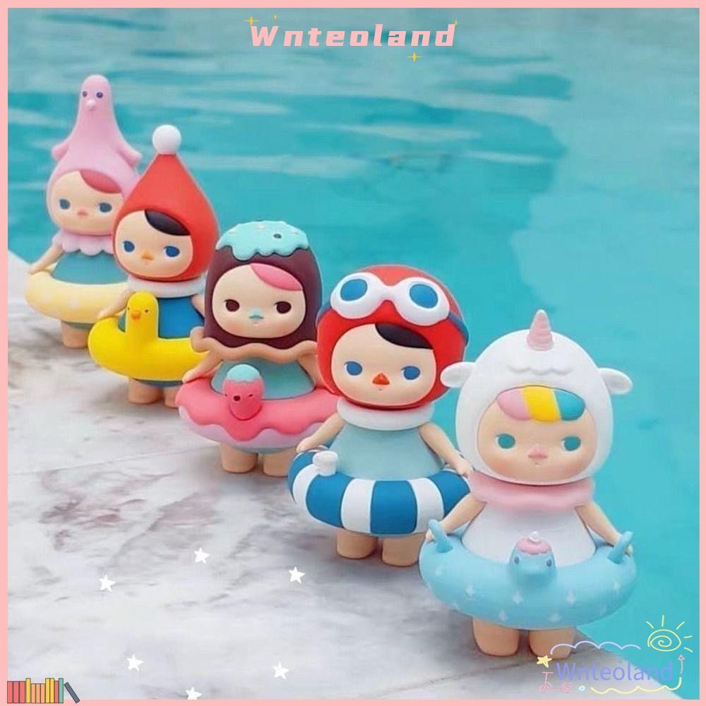 WNTEOLAND กล่อง, Pucky Pool Babies Series Kawaii อะนิเมะการ์ตูนรูป ...
