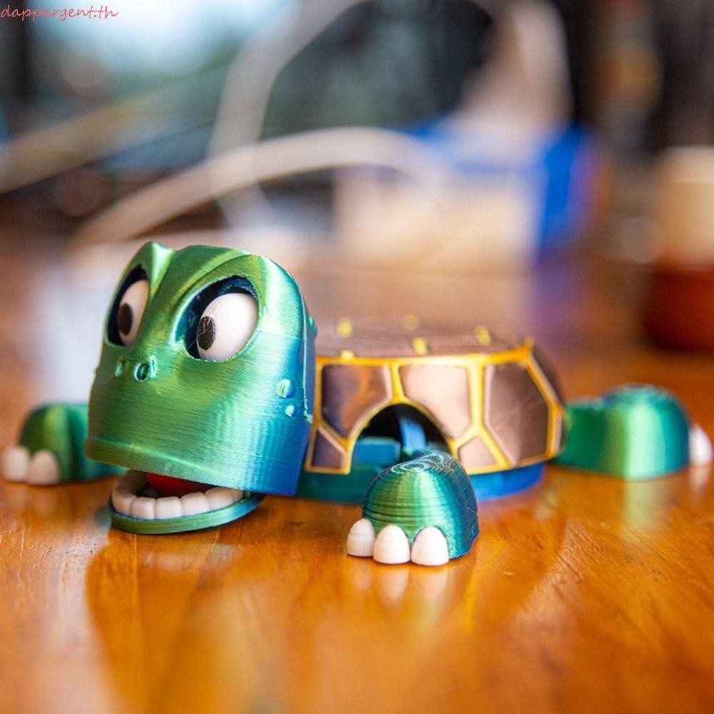 DAPPERGENT Panicked เต่า Coaster, 3D พิมพ์ PLA เต่าถ้วย Pad Quirky ของเล่น, เต่าฉนวนกันความร้อน ...