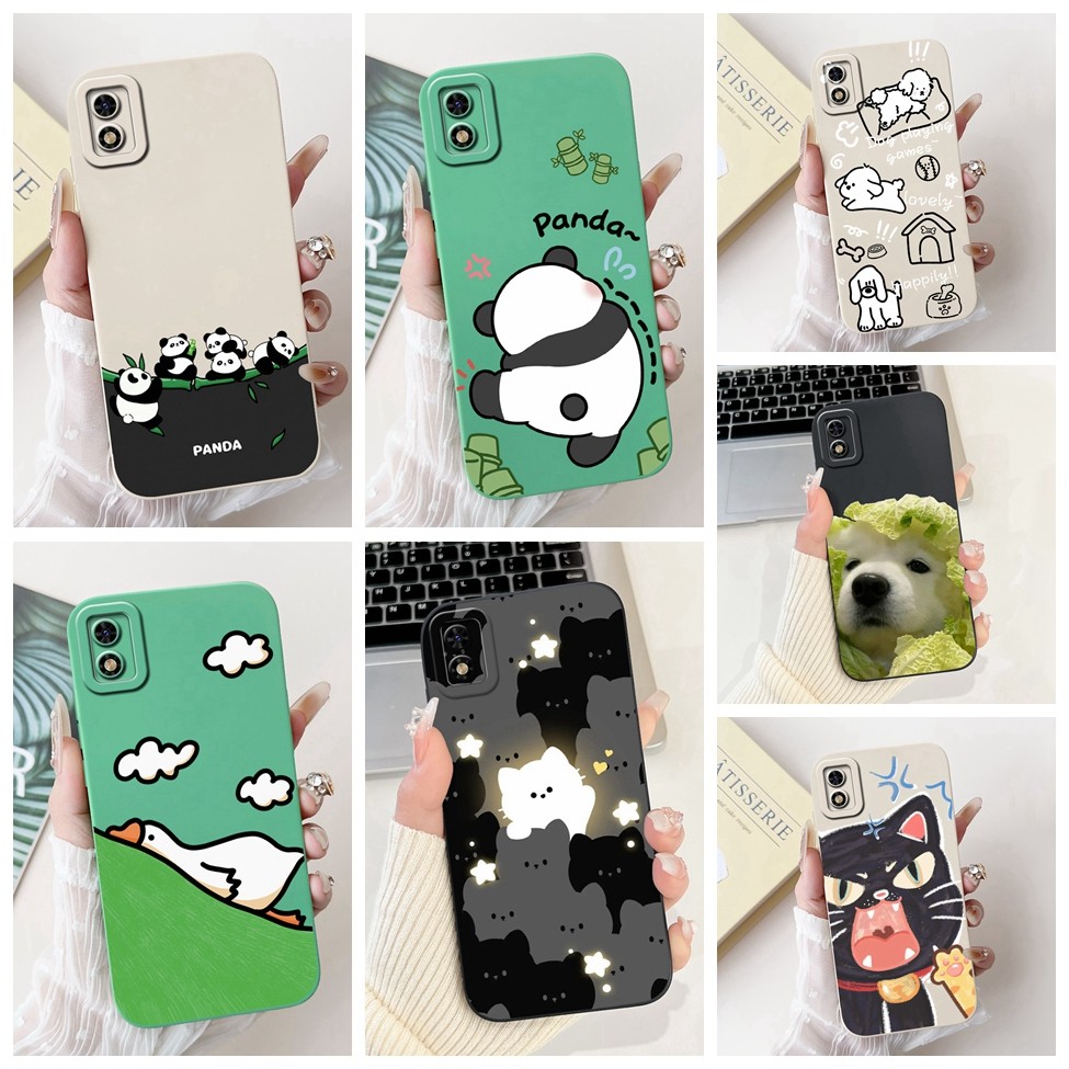 Itel A23Pro กรณี L5006C ความงามน่ารัก Gog Cat Panda ตลกซิลิโคนเคส ...