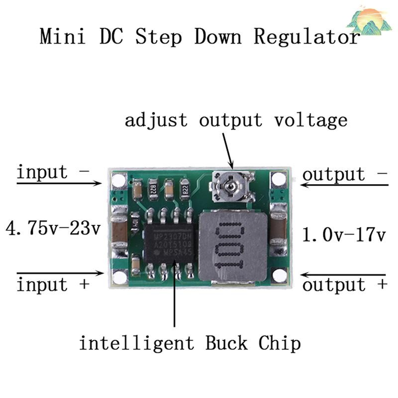[to] 3a Mini DC-DC step down converter volt regulator 5V-23V ถึง 3.3V 6V 9V 12V ไทย | Shopee ...