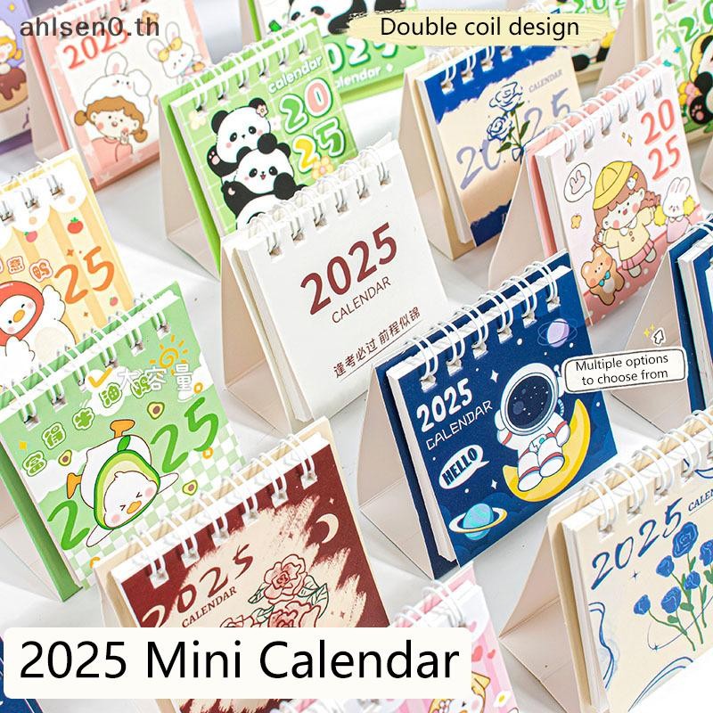 Ahlsen0 Creative นักเรียนเดสก์ท็อปตกแต่งสไตล์จีน Mini ปฏิทินน่ารักการ์ตูนแบบพกพา Capybara Panda ...