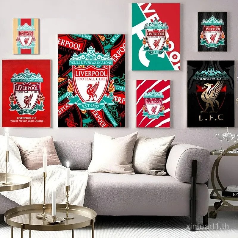 L-Liverpool F.C ฟุตบอลคลับ whitepaper โปสเตอร์ HD คุณภาพโปสเตอร์ Wall ...