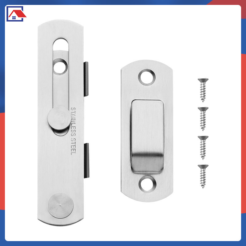 [คริสต์มาส]Silver Gate Door Latch Locks Stainless Steel Bolt Barn ...
