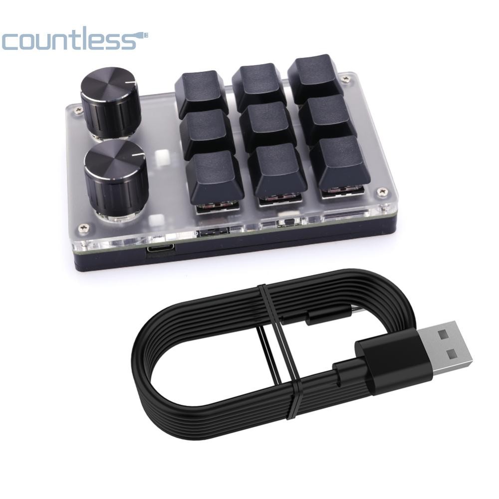 Programming Macro Custom Knob Keyboard 9 Key 2 Knob Mechanical Hotswap Macropad [cuntless.th ...