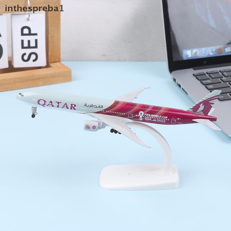 Inthespba1^^ 20cm Alloy Aircraft Air QATAR Airways Boeing 777 Airplane ...