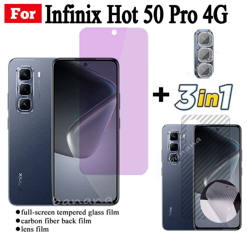 สําหรับ infinix Hot 50 Pro Anti Blue Light RayTempered Glass infinix ...