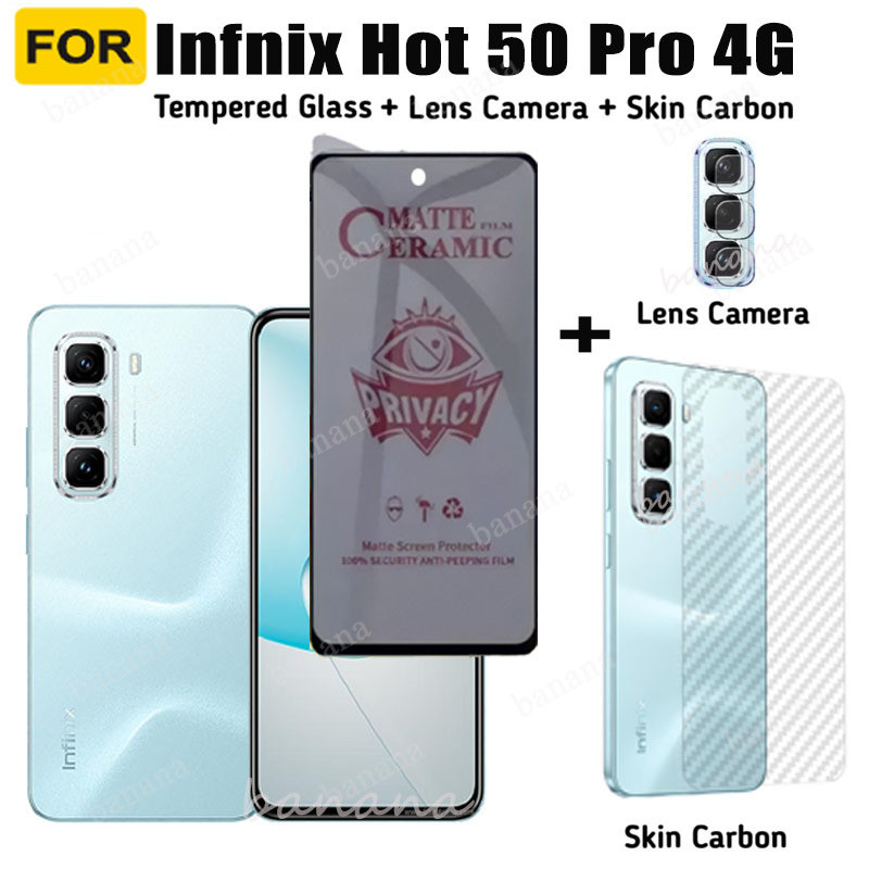 สําหรับ Infinix Hot 50 Pro 4G ความเป็นส่วนตัวกระจกนิรภัย Infinix Hot ...