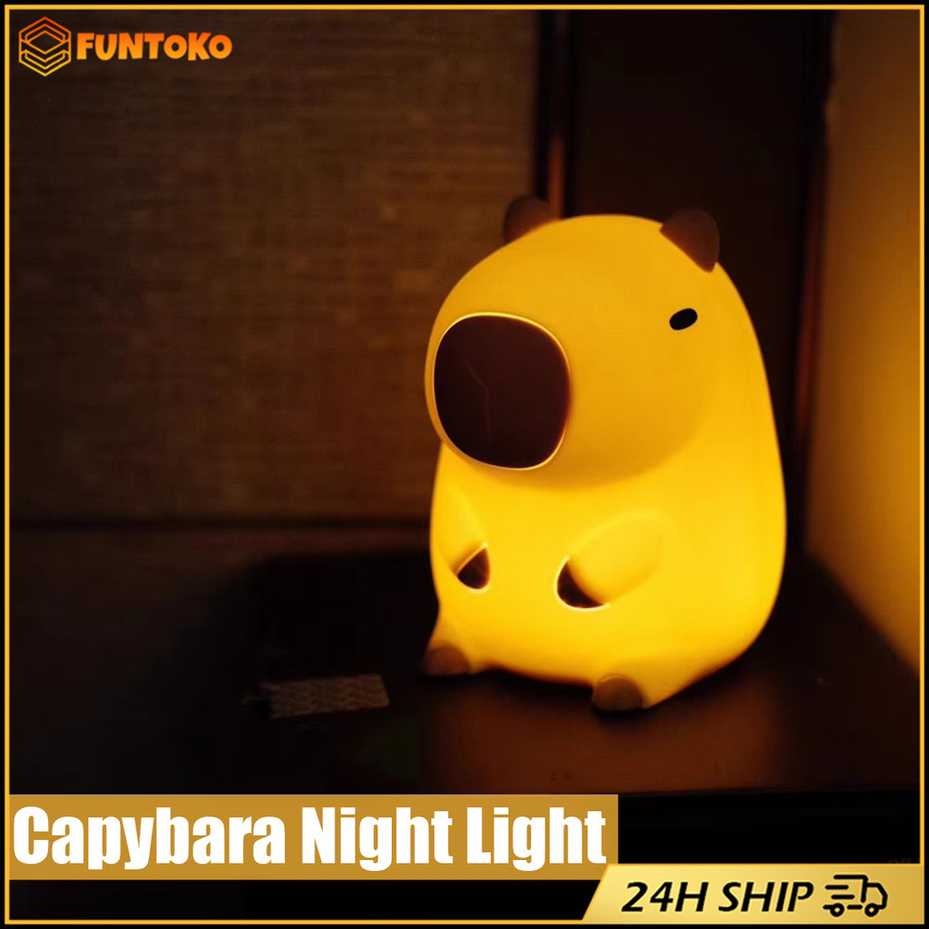 สินค้ามีคุณภาพ โคมไฟกลางคืนคาปิบาร่า ตั้งโต๊ะ led capybara lamp ตกแต่ง ...