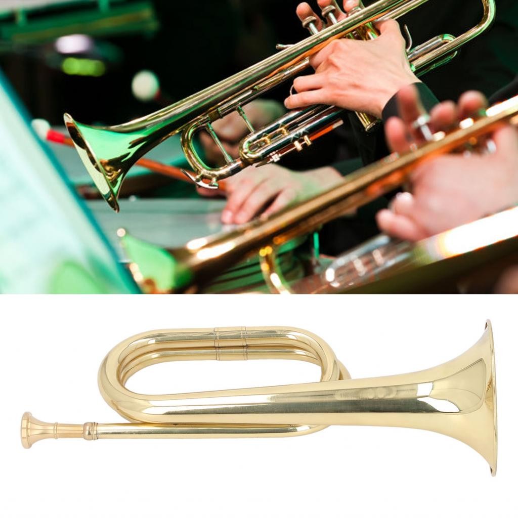 Spanish Bugle C คีย์ทหารม้าดังขึ้นและชัดเจนขึ้นสำหรับการเดินขบวน ...