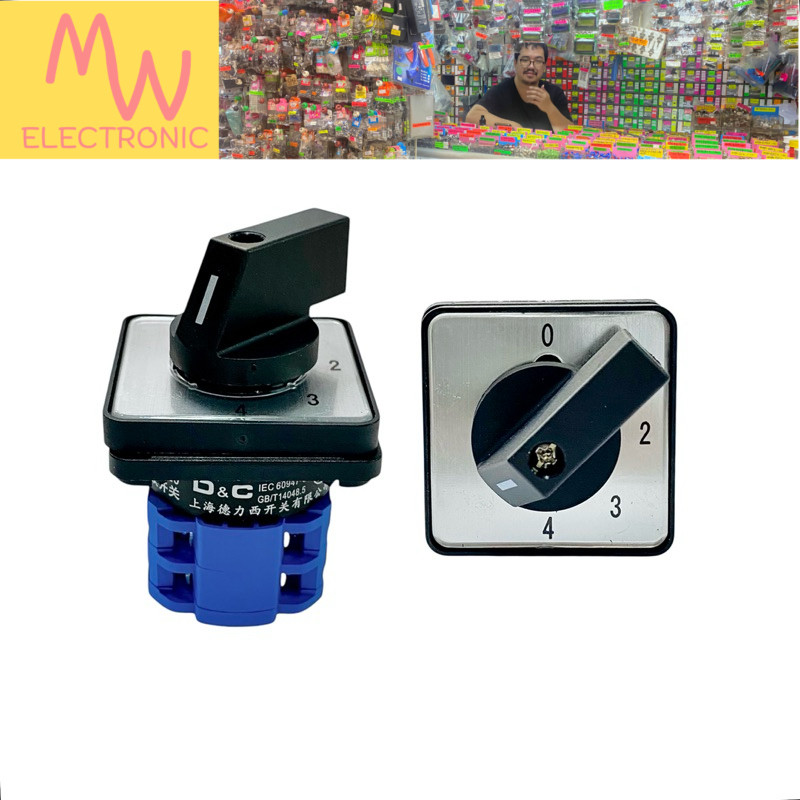 Switch Selector LW26-20/20A ซีเลคเตอร์ สวิตช์บิด 0-1-2-3-4 หน้า ...