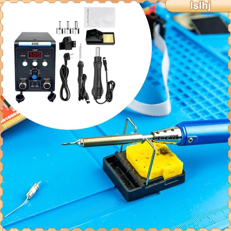 [Lslhj] 2 In 1 Hot Air Rework Station และชุดหัวแร้งพลังงานสูง LED จอ ...
