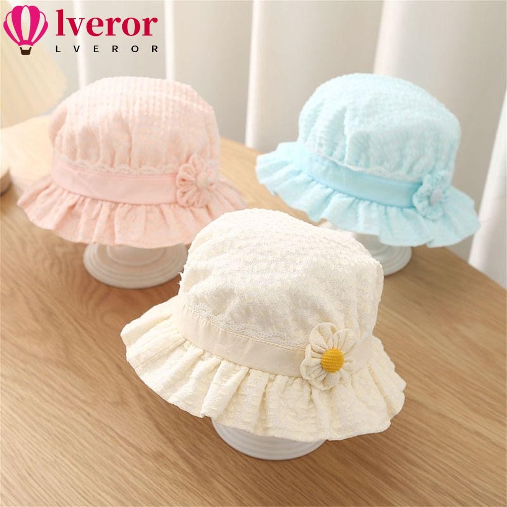 หมวกถังเด็ก LVEROR, หมวกกันแดดผ้าฝ้ายระบายอากาศ, หมวกปานามาป้องกันรังสียูวีน่ารักเด็กวัยหัดเดิน ...