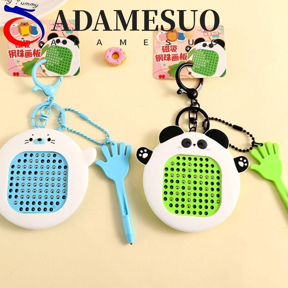 Adamesuo ลูกเหล็กกระดานวาดภาพพวงกุญแจ, Kapibala Panda กระเป๋า Charm ...