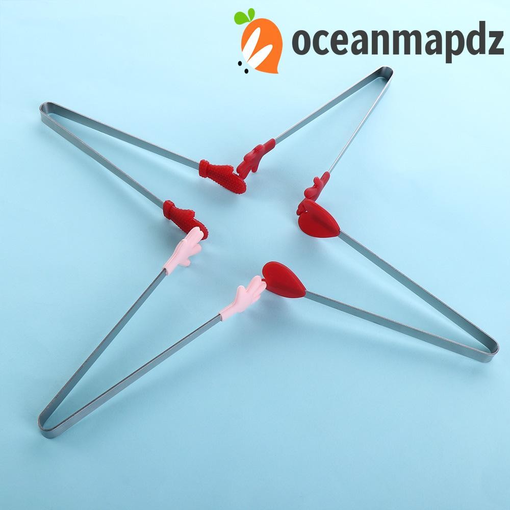 OCEANMAPDZ คลิปอาหารสแตนเลสลื่นครัวเครื่องมือขนมปังบาร์บีคิวขนมขบเคี้ยว Ice Cube Clamp | Shopee ...
