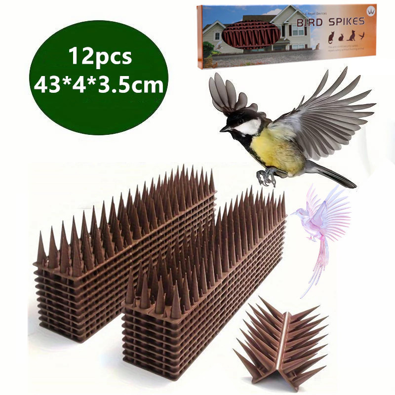 YS Tool 12ชิ้น หนามนก อุปกรณ์ไล่นก หนามกันนก หนามไล่นกพิราบ อุปกรณ์ไล่แมว bird thorn กันนกเกาะ ...
