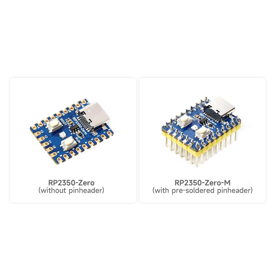 Waveshare RP2350-Zero Mini Development Board, Raspberry Pi Microcontroller Developer Board, ตาม ...