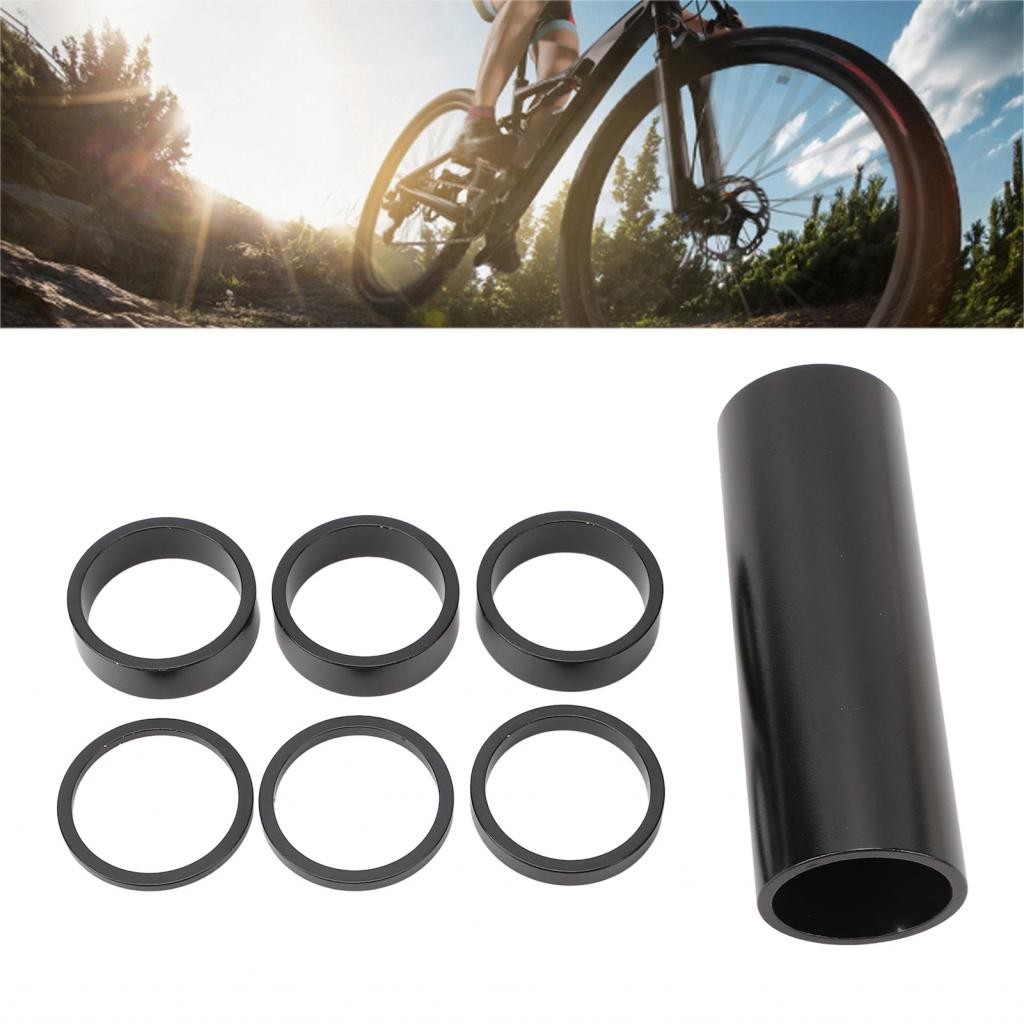 ชุดหูฟัง Bike Spacer 7PCS Handlebar Stem สำหรับส้อมด้านหน้า 28.6 มม. ...