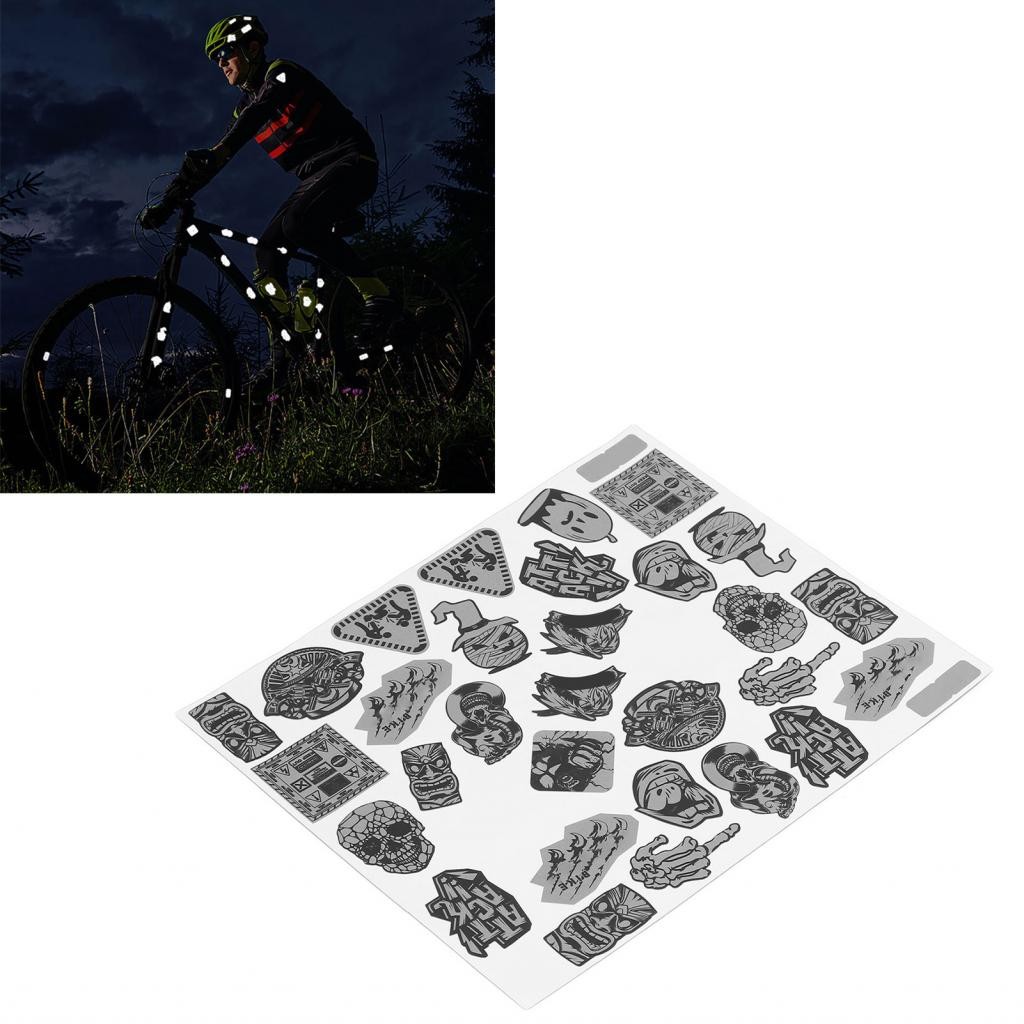 Bike Night Safety Stickers Bicycle Reflective 35pcs สำหรับมอเตอร์ไซค์ ...
