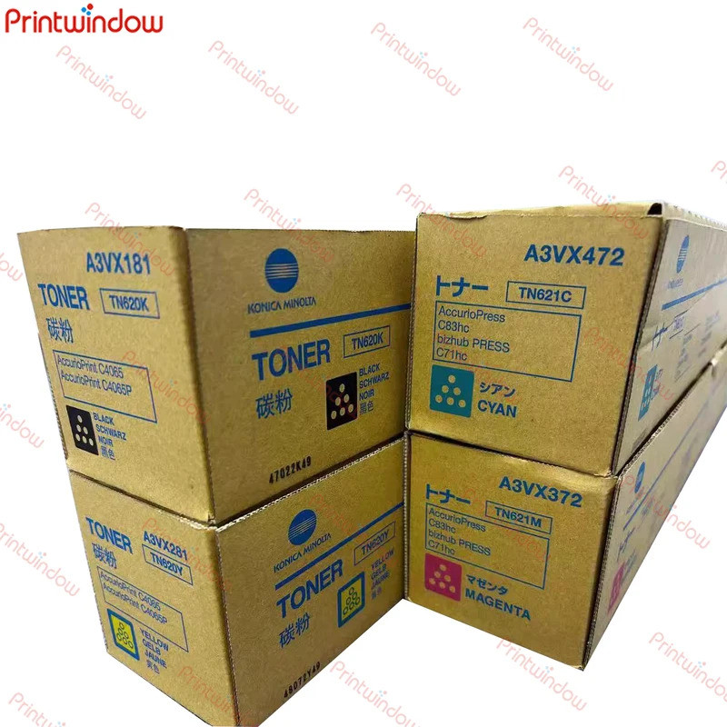 1 ชุดตลับหมึกแท้ TN621 TN620 CMYK สำหรับ Konica Minolta bizhub Press ...