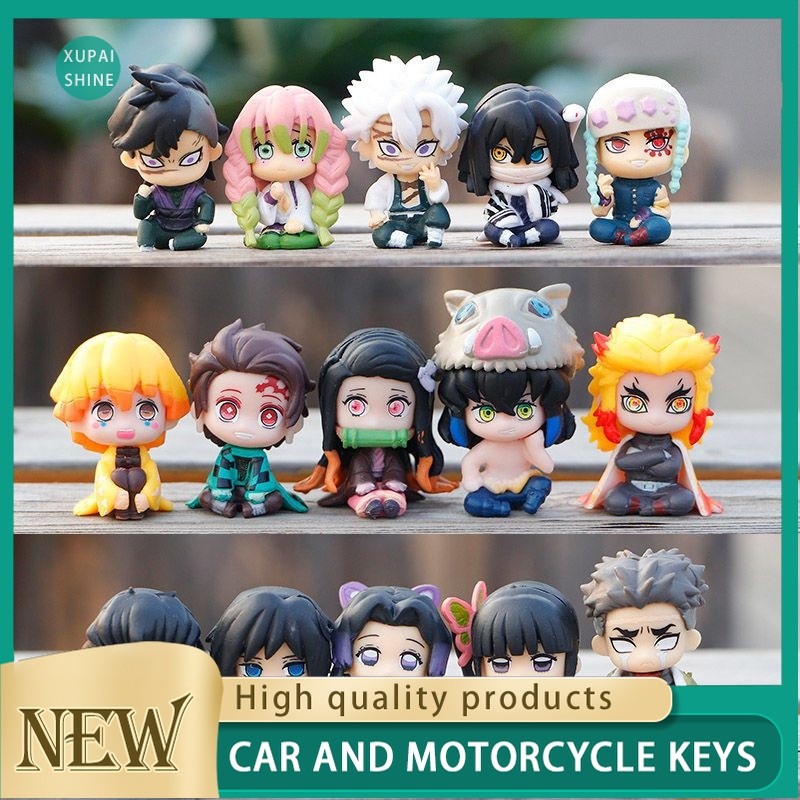 XPS6 ชิ้น/เซ็ตDemon Slayerตุ๊กตาอะนิเมะรุ่นQ Tanjiro Nidouzi Inosuke ...