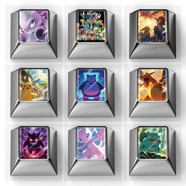 คีย์แคปลาย คีย์แคป คีย์แคปไทย Pokémon Pokémon Epoxy Zinc Alloy Metal ...