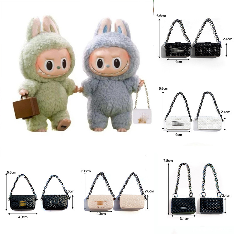Labubu Doll Messenger Bag Doll Bag Accessory Luxury Leather Handbag for ...