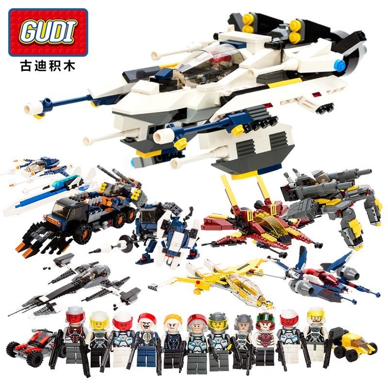 Goody Planet Hegemony Children's Building Blocks Puzzle ประกอบโมเดล8 Land Car Plug Boy 6 ...