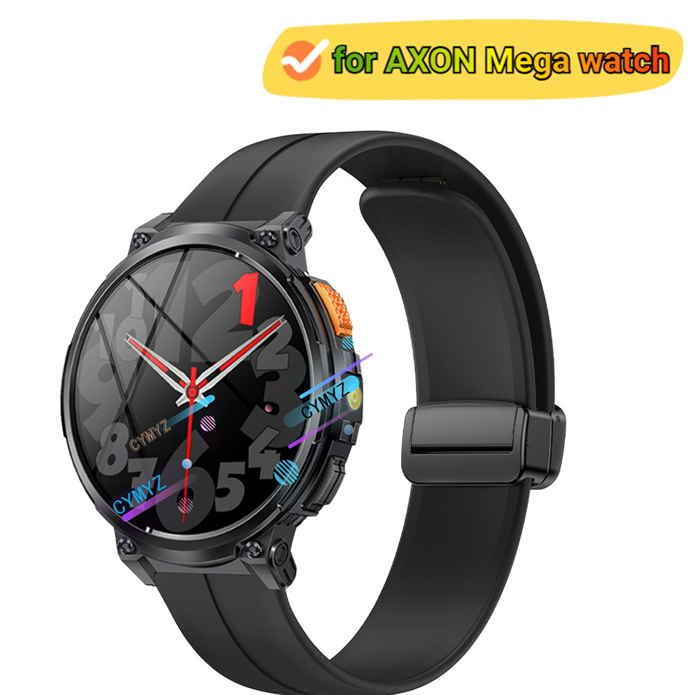 สาย AXON Mega Smart Watch สายซิลิโคน AXON Mega Watch สายรัดข้อมือกีฬา ...
