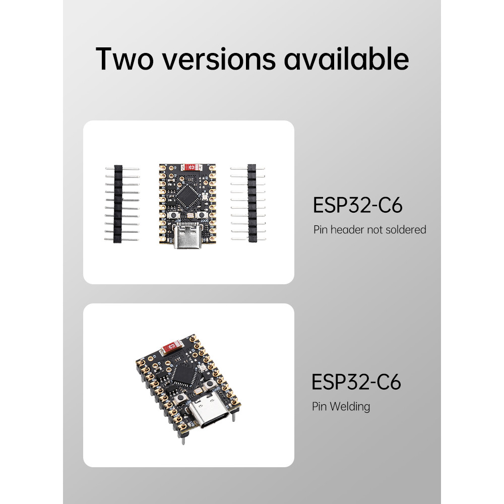 Pcbfun ESP32-C6 บอร์ดพัฒนา Microcontroller การเขียนโปรแกรมการเรียนรู้ Controller Core Board ...
