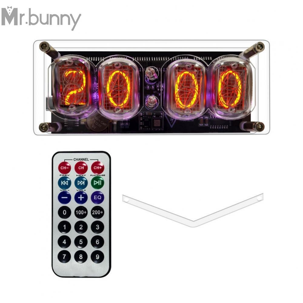 Digital Nixie Clock IN12 พร้อมจอแสดงผล 225 สีรีโมทคอนโทรลอินฟราเรด ...