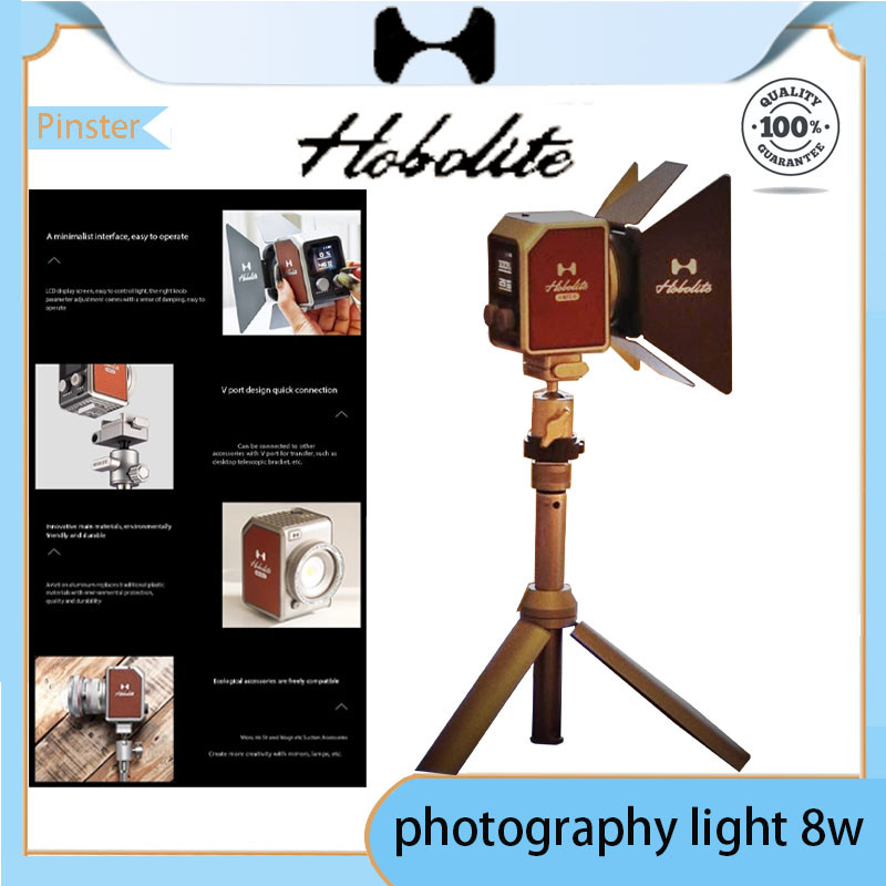 Hobolite หรือ Bo Micro การถ่ายภาพ Light 8w แบบพกพาพ็อกเก็ตกลางแจ้ง ...