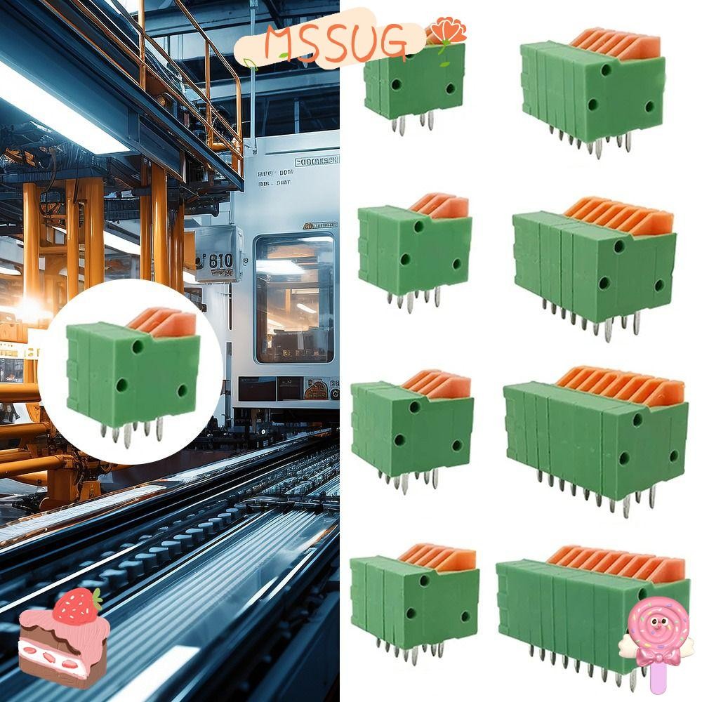 MSSUG Push-in Spring Screwless Terminal Block, 2.54 มม.Pitch 2/3/4/5/6 ...