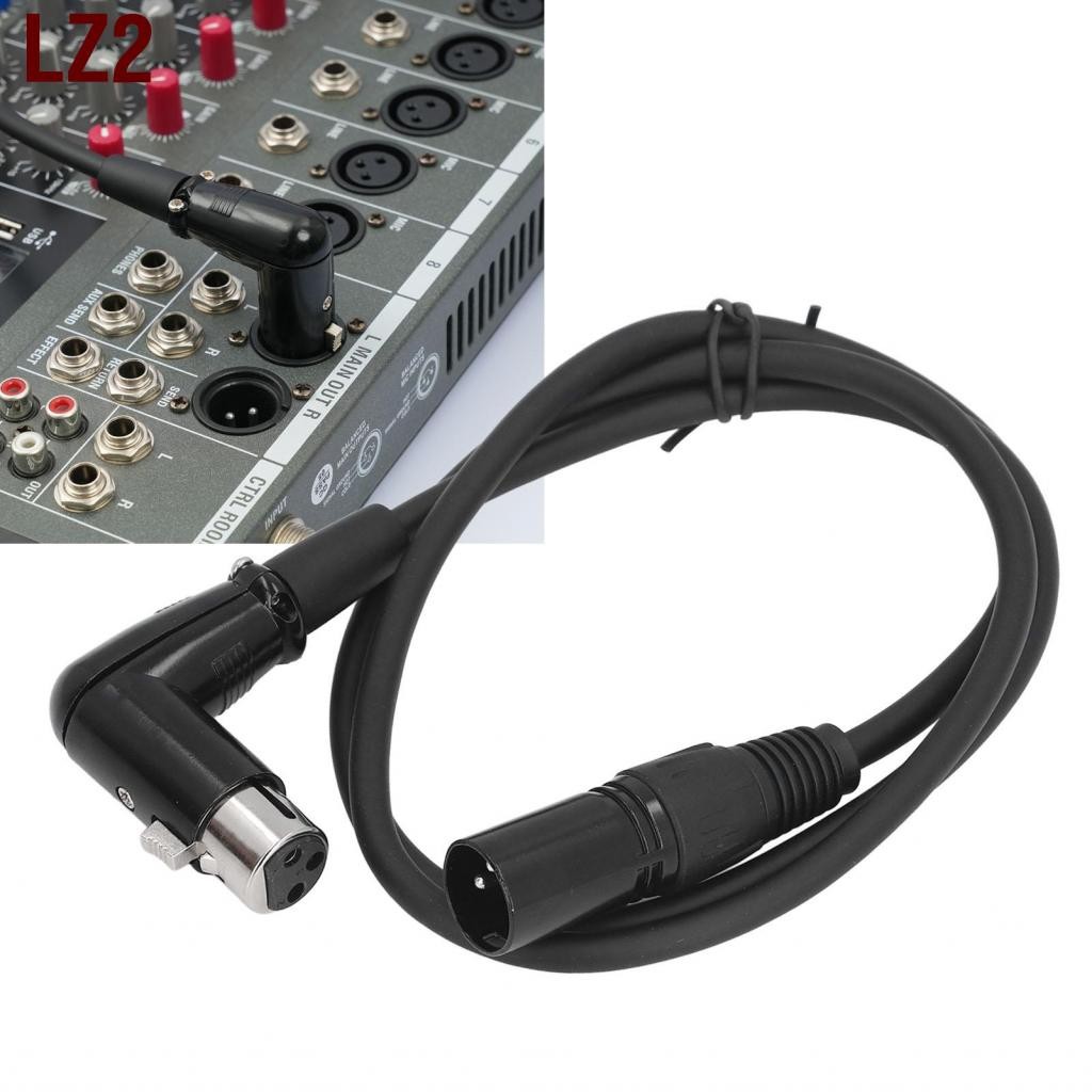 LZ2 XLR สายสัญญาณเสียงตรงถึง 90 องศาสายไฟอลูมิเนียมฟอยล์ทอ Sheath ชาย ...