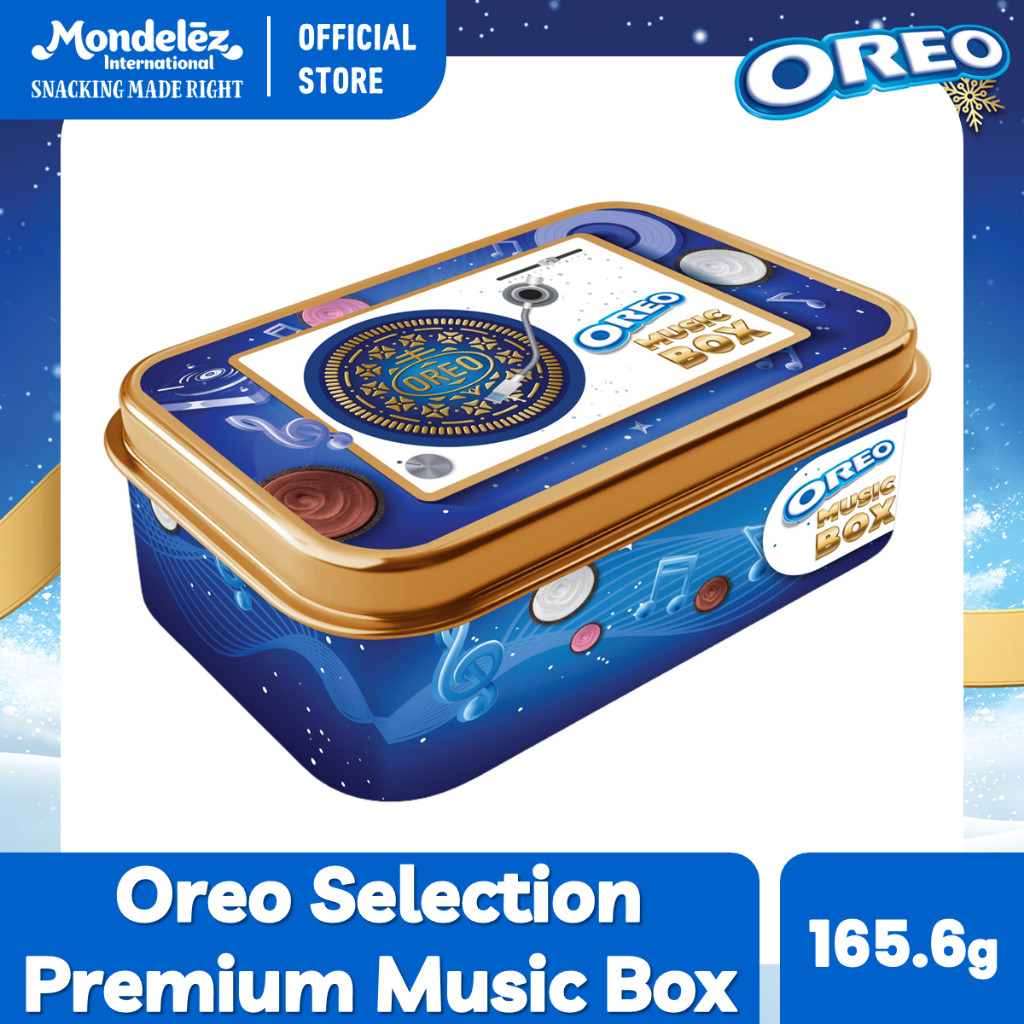 (พร้อมส่งขนมอร่อย ราคาถูก) Oreo Selection Premium Music Box โอรีโอ ซี ...