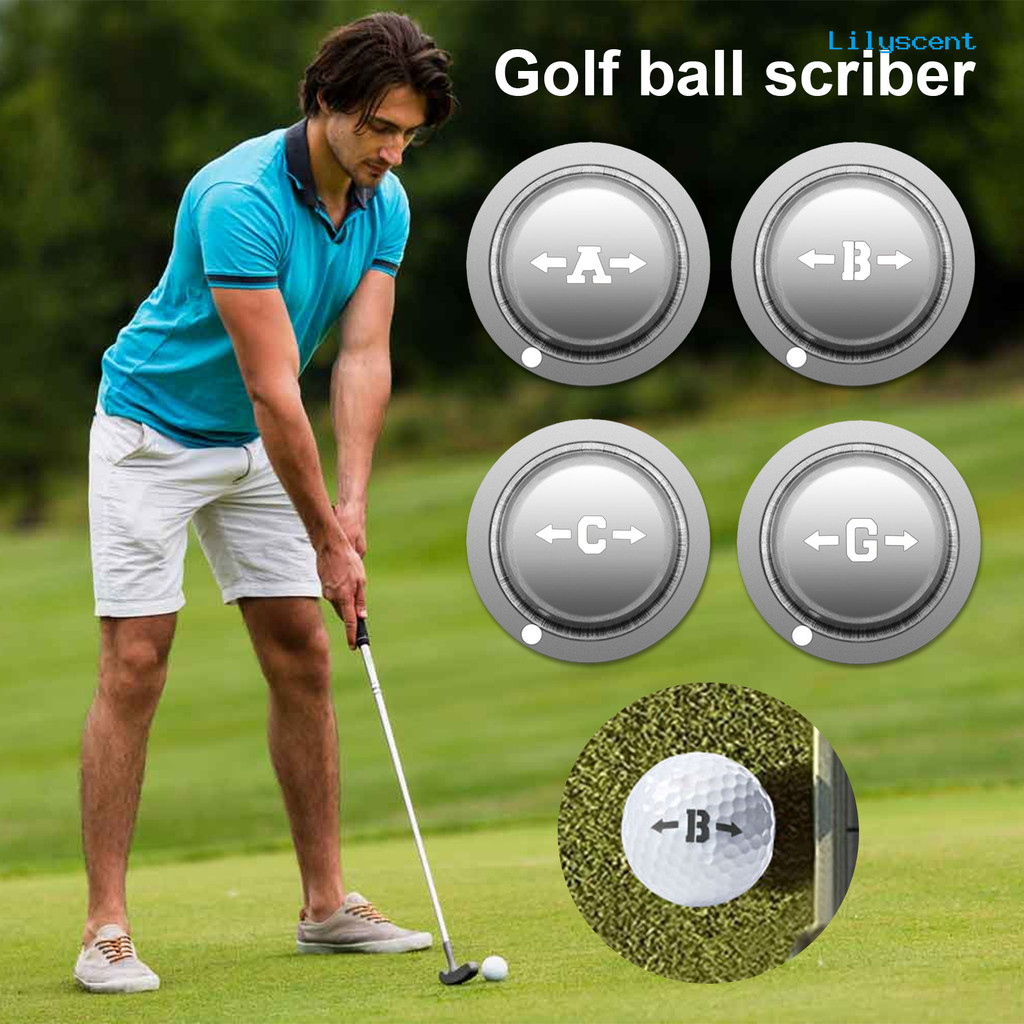 [LILY]Precision Golf Ball Marker อุปกรณ์กอล์ฟ DIY Golf Marker Golf Ball Liner Golf Alignment ...