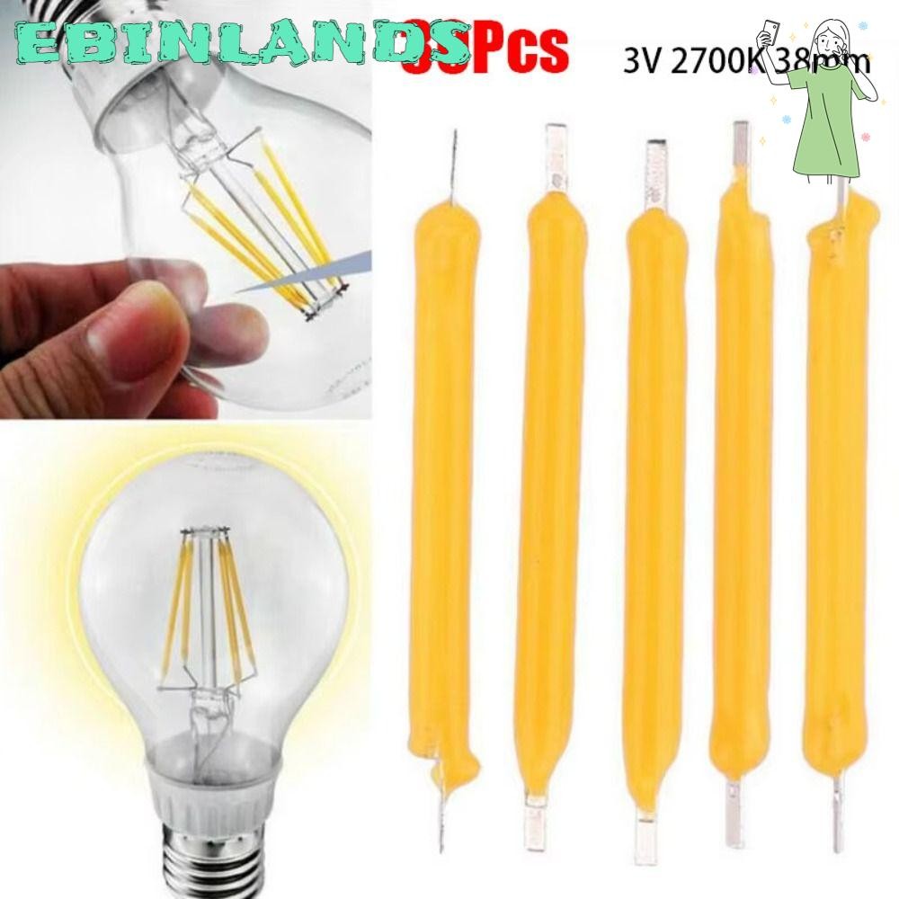 Ebinlandsfa 30 ชิ้น COB LED Filament, DC3V ไดโอดหลอดไฟชิ้นส่วน,ไส้ ...