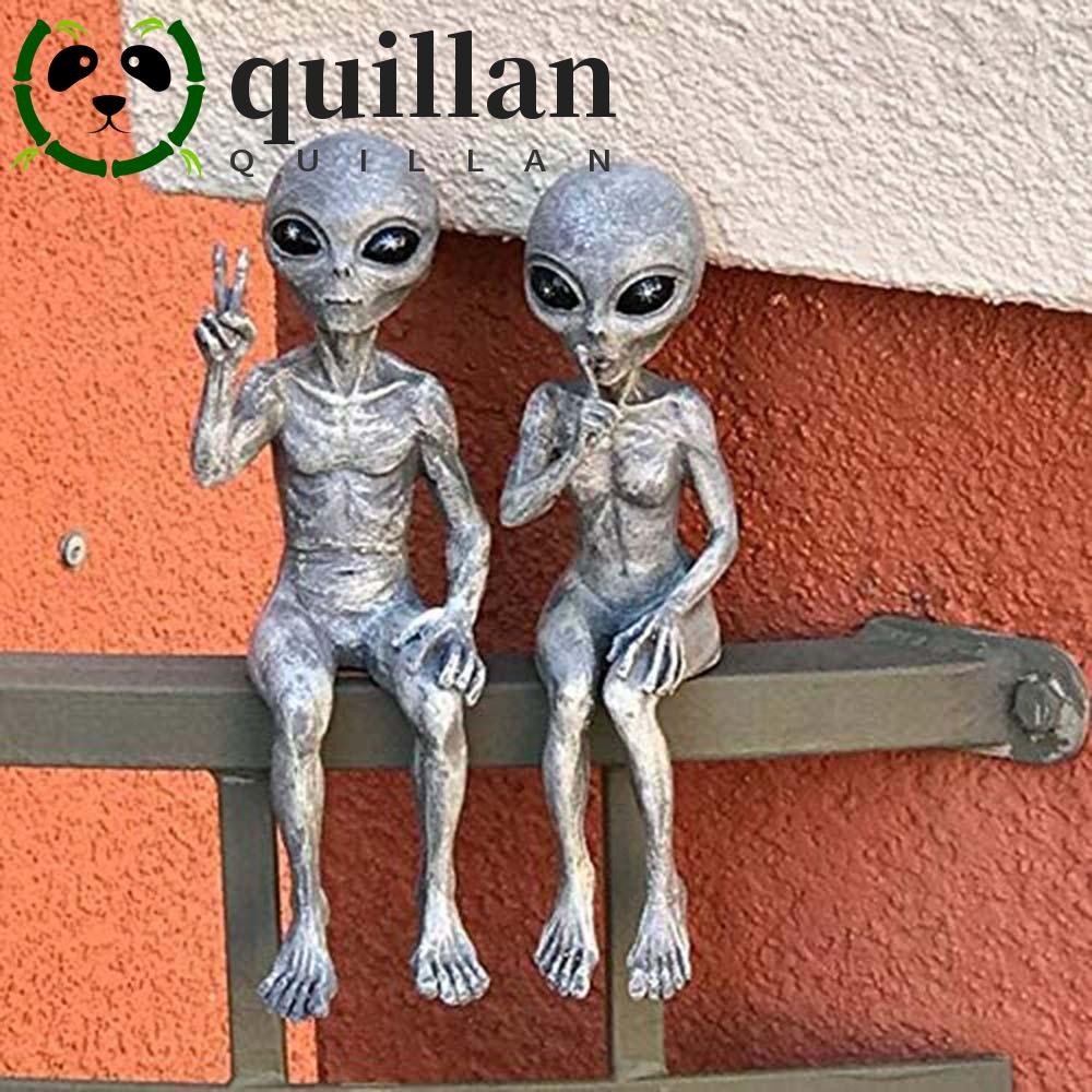 Quillan โครงกระดูกตัวเลข Courtyard เครื่องประดับ Mini รูป Alien Space ...