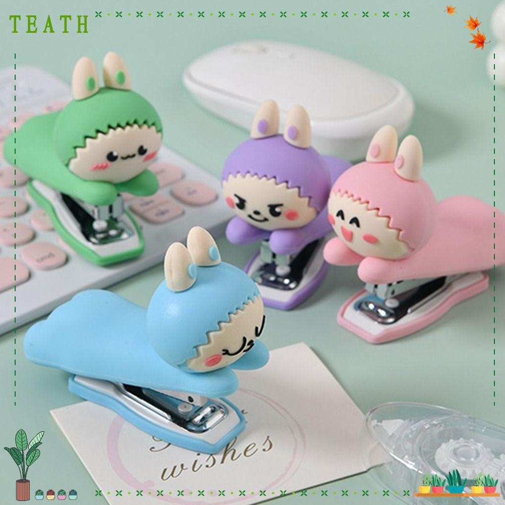 เครื่องเย็บกระดาษ TEATH ที่คั่นหนังสือรูปทรง Labubu แบบพกพา|อินเทรนด์ ...