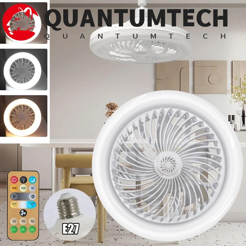 QUANTUMTECH ไฟพัดลม LED, 2-in-1 รีโมทคอนโทรลหลอดไฟ LED ลูกปัด, พลังงานที่มีประสิทธิภาพสามโหมด ...