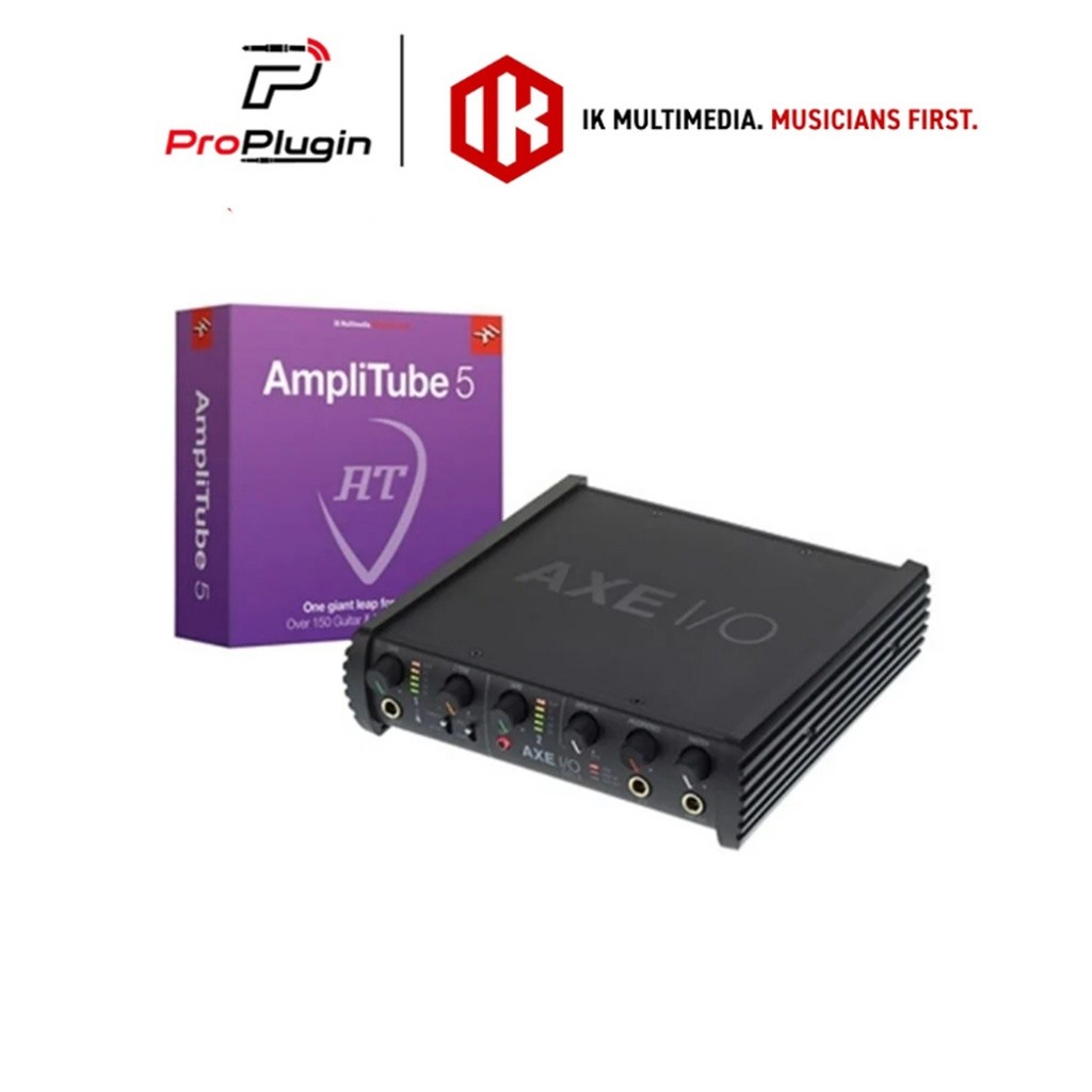 IK Multimedia AXE I/O Solo อินเตอร์เฟสคุณภาพดีสำหรับอัดเสียงกีตาร์ ฟรี AmpliTube 5 Bundle ...
